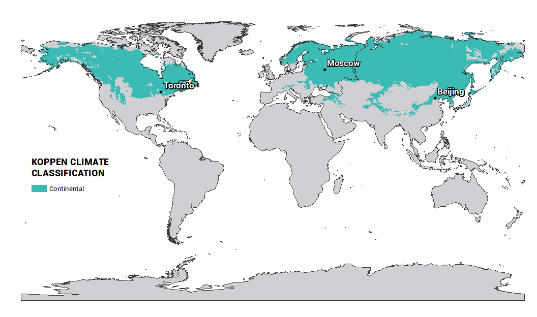 What Are the 5 Koppen Climate Classification Types? - Earth How