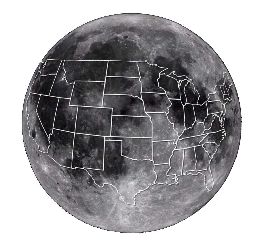 How Big Is The Moon Earth How