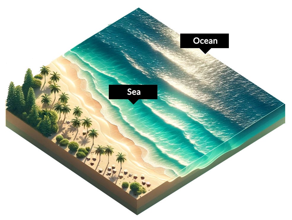 What's the Difference Between Oceans and Seas? - Earth How